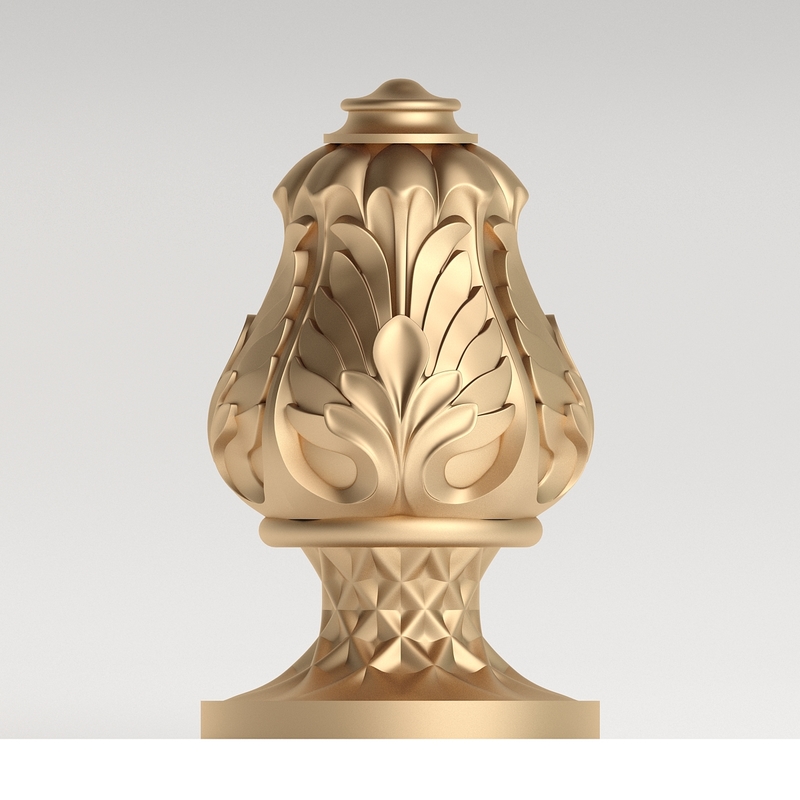 decorative finial 3d model