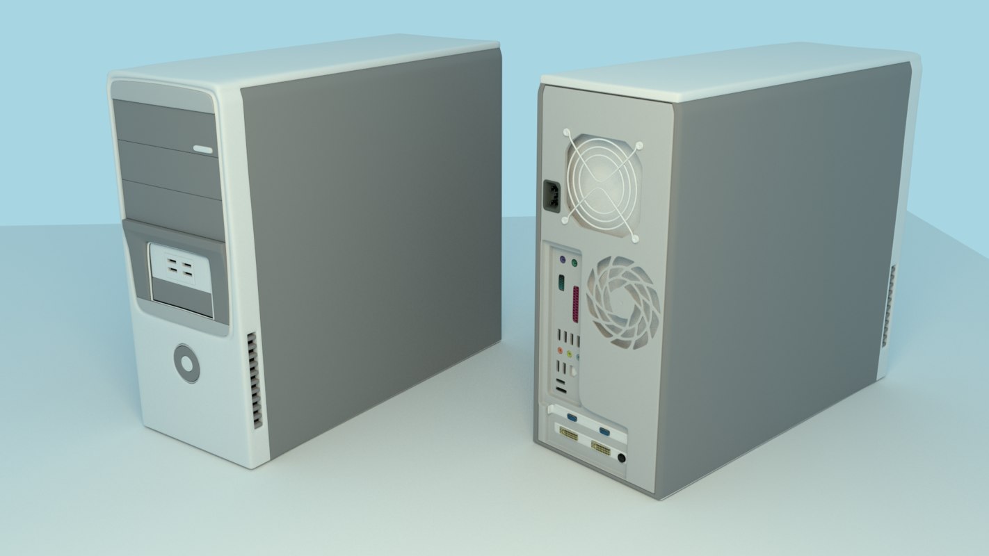 computer 3d model