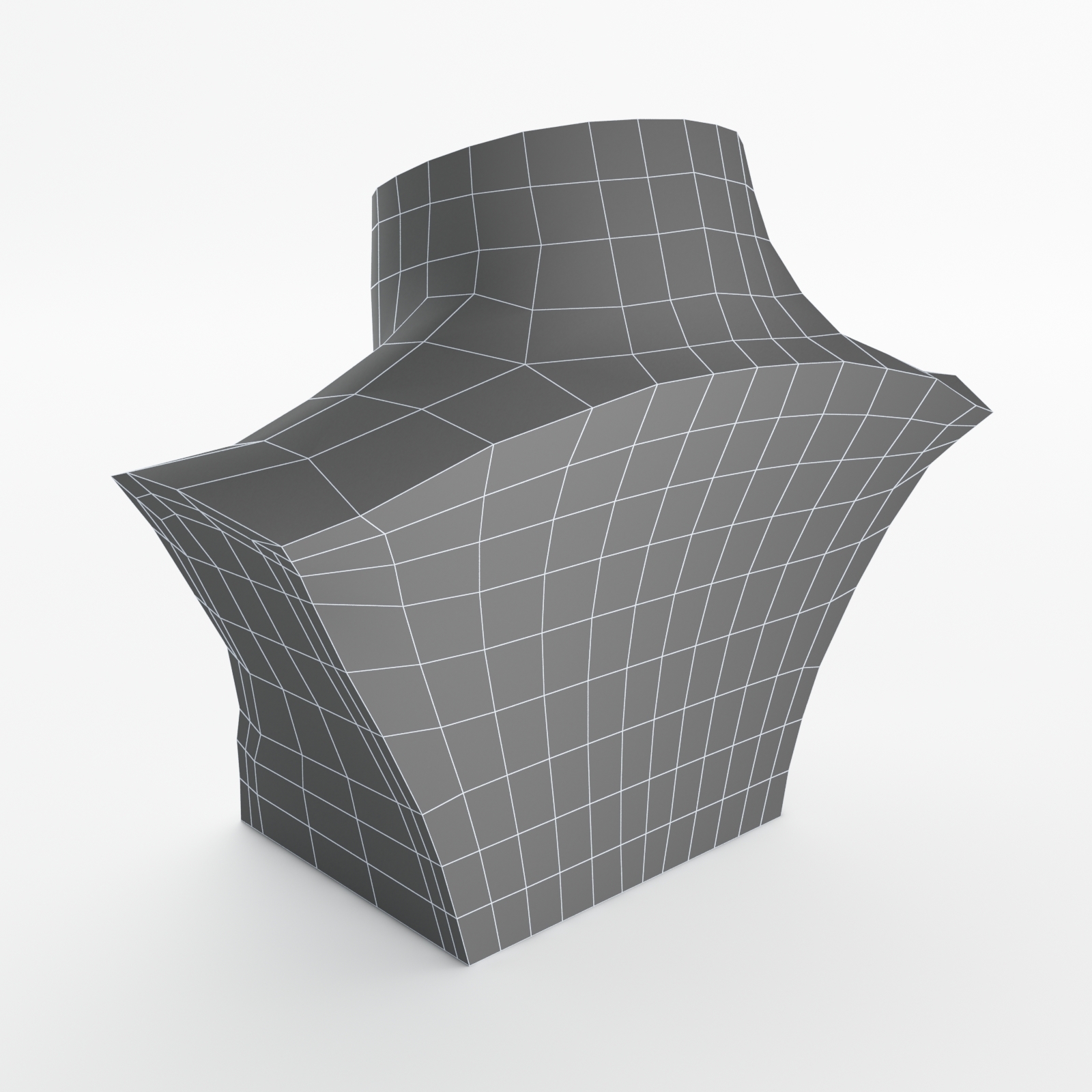 3d model female neck
