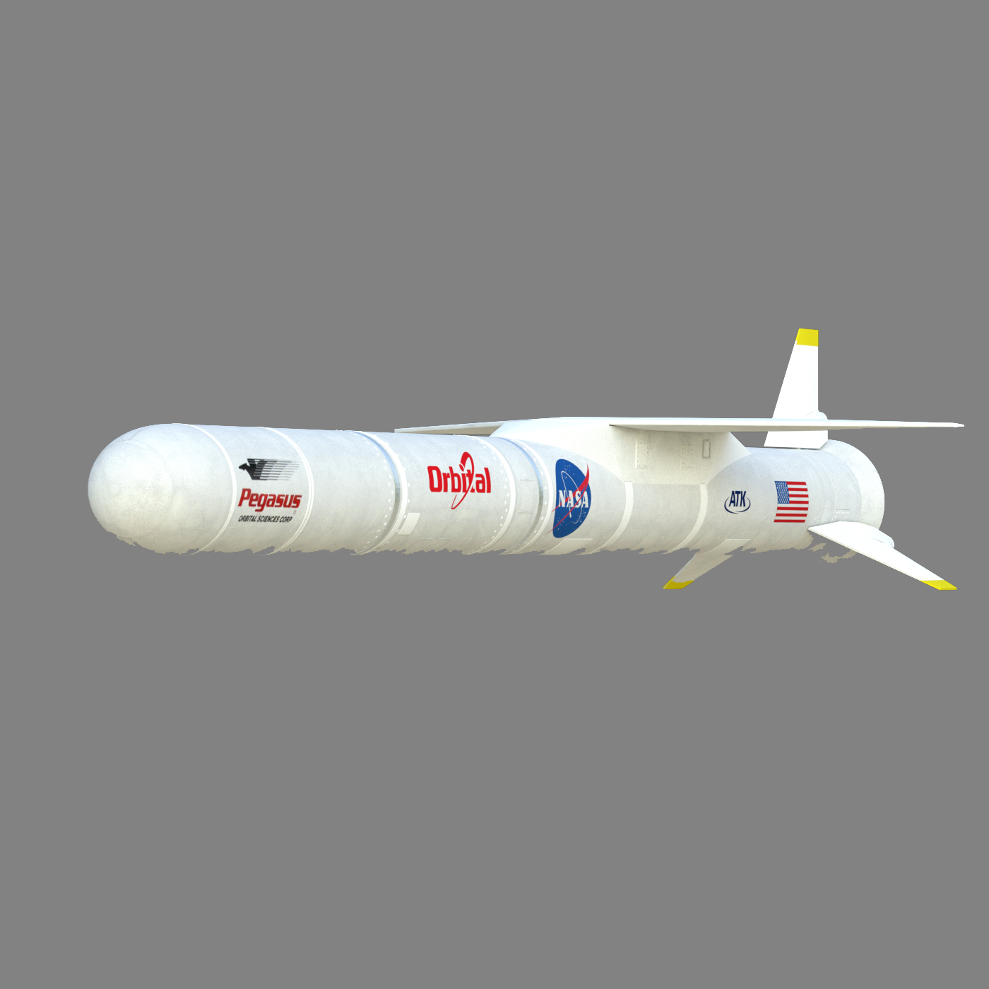 pegasus rocket x 3d model