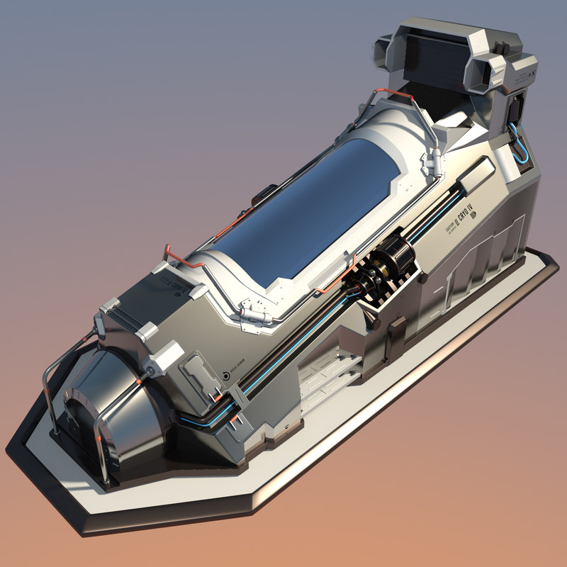 max futuristic cryopod