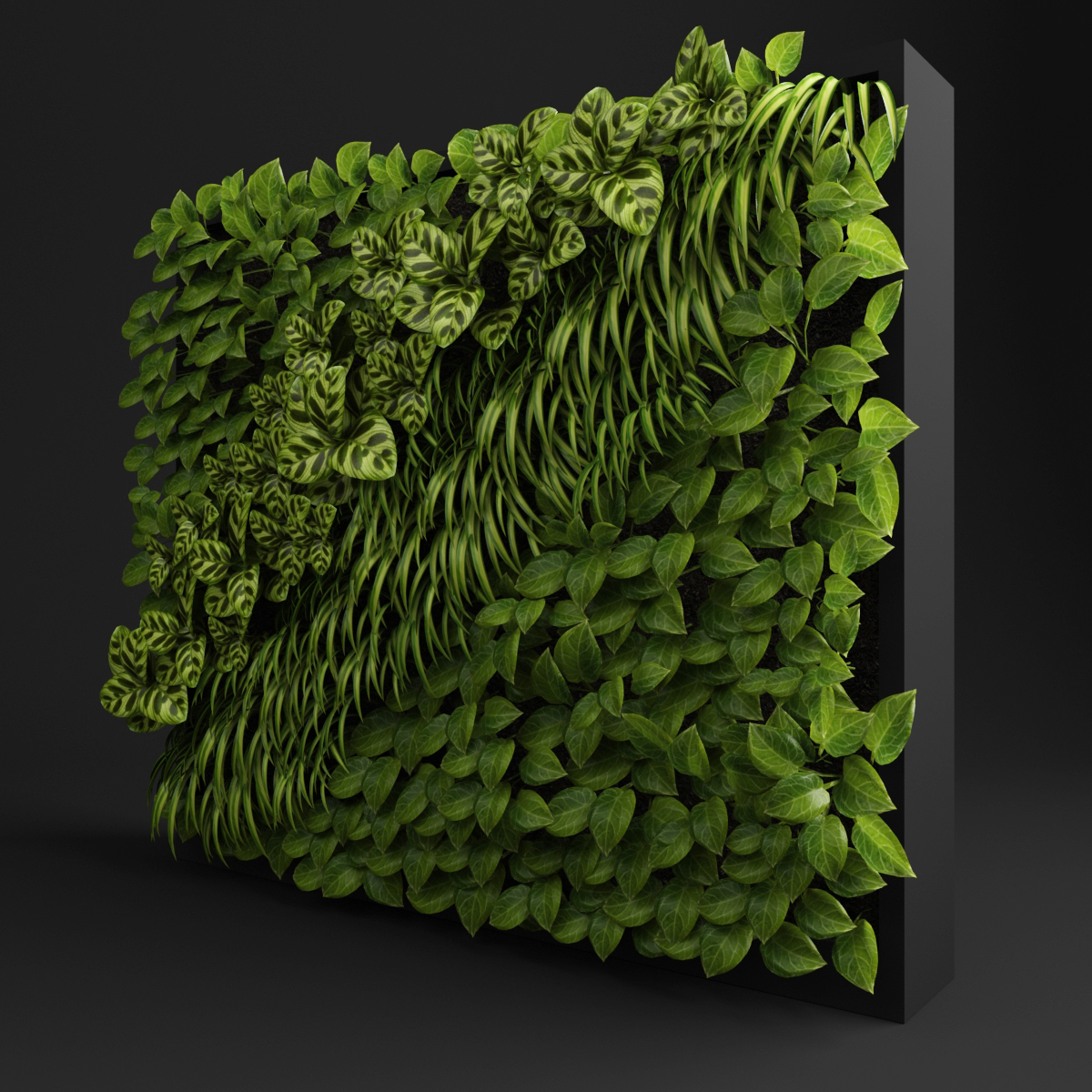 green wall 3d 3ds