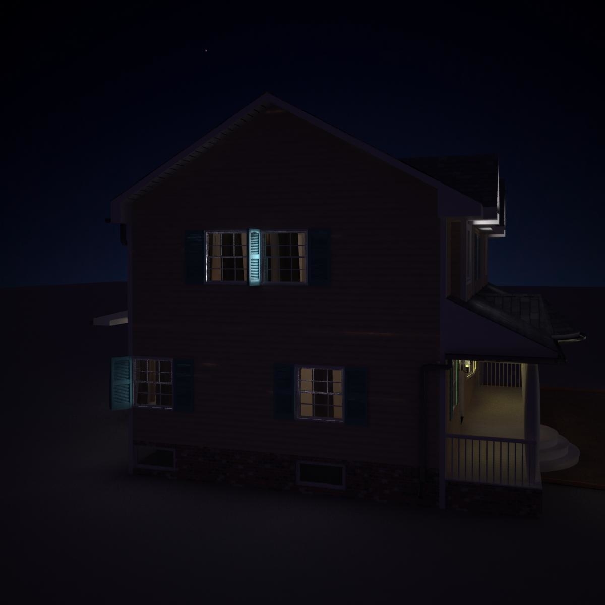 night scene 3d model