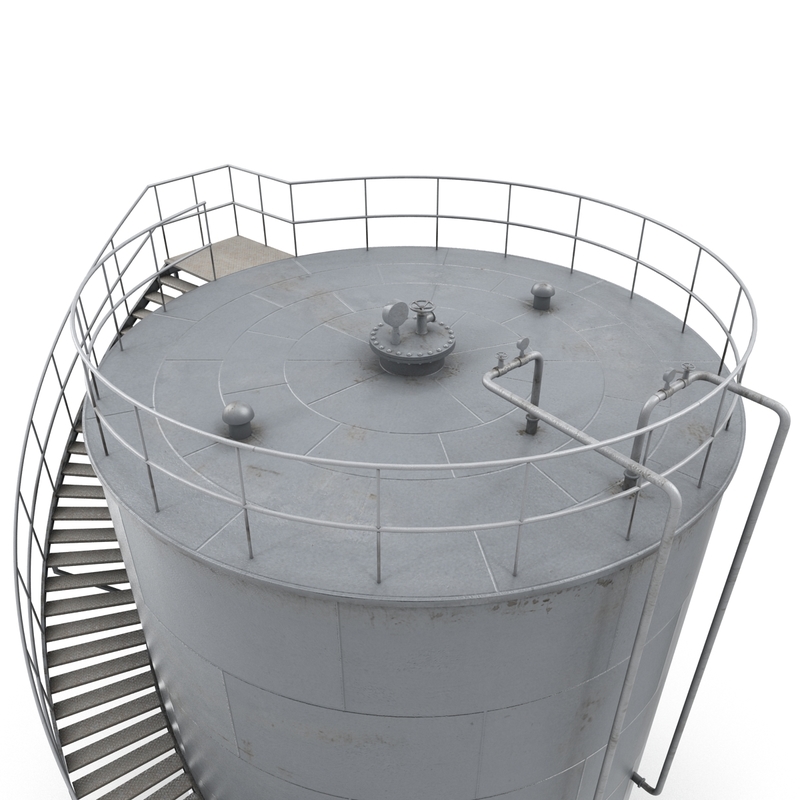 3d oil storage tank model