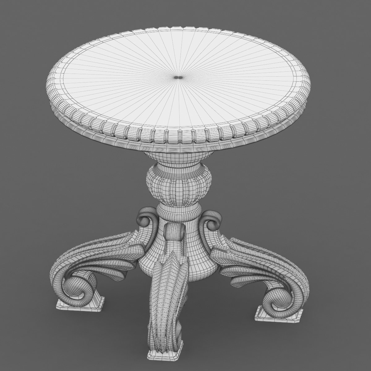 wooden coffee table 3d model