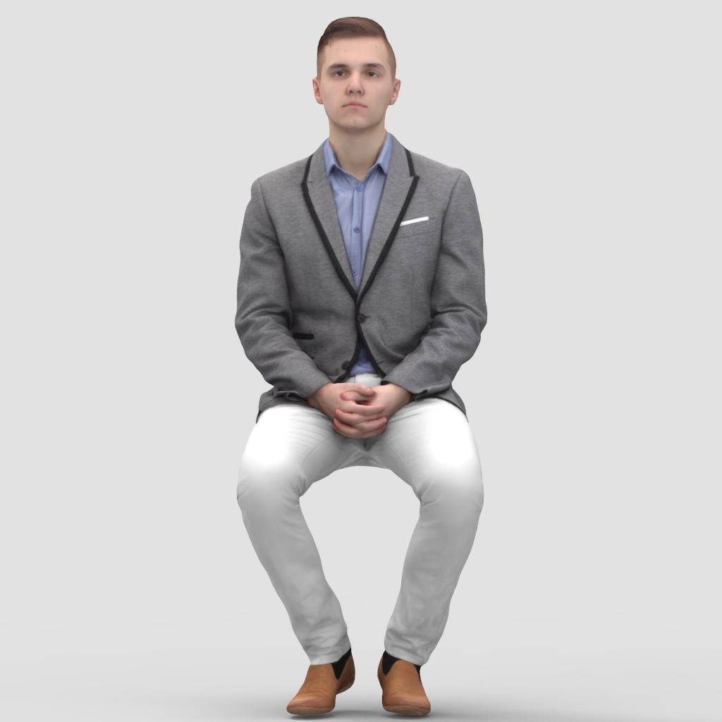 3D Human Model Vol. 1 sitzende Menschen 3D-Modell - TurboSquid 909223