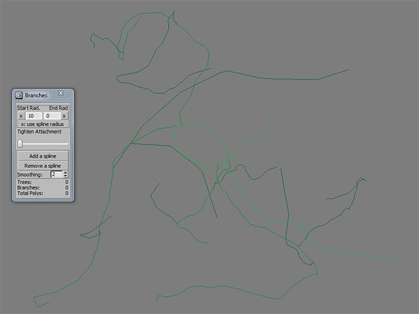 Scripts MaxScript splines branches roots