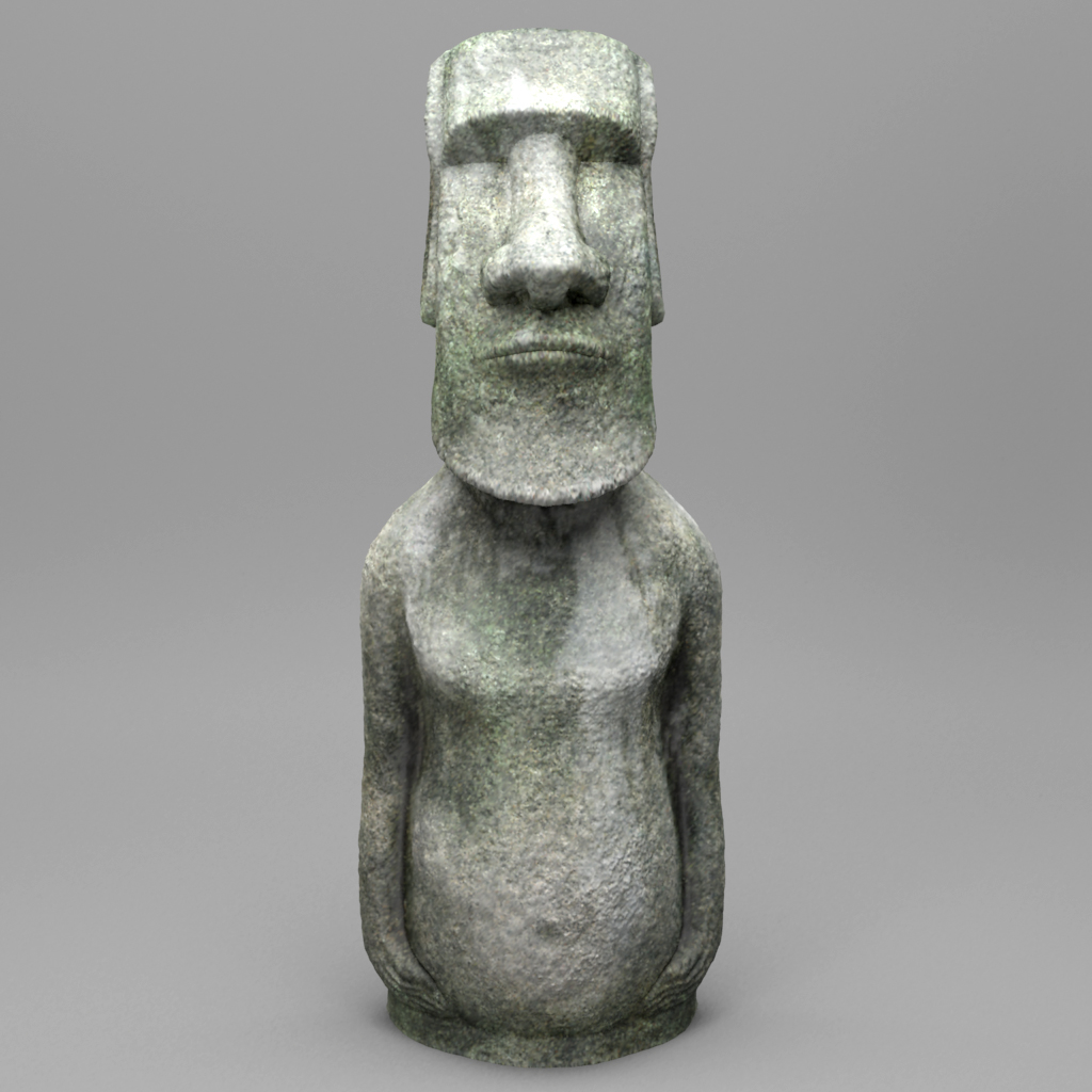 3d easter moai