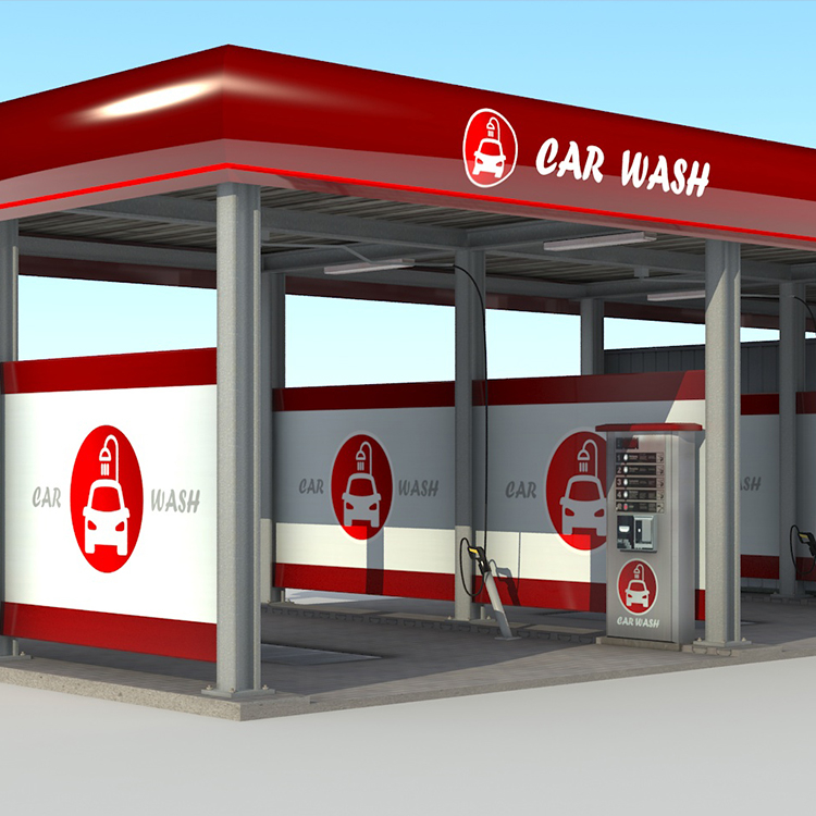 car wash 3d model