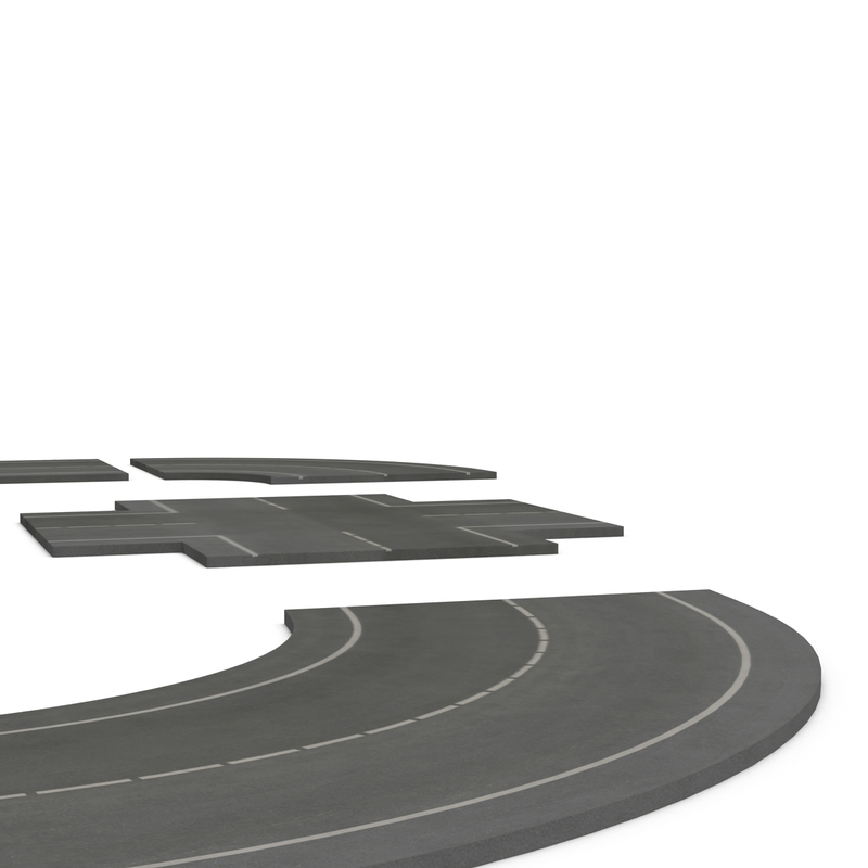 3d model road modeled