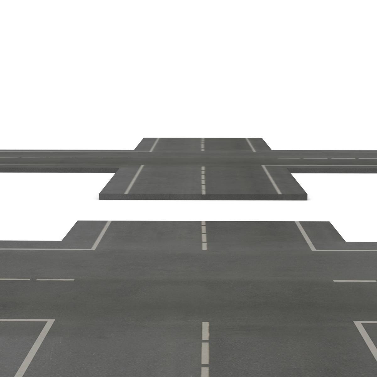 3d model road modeled
