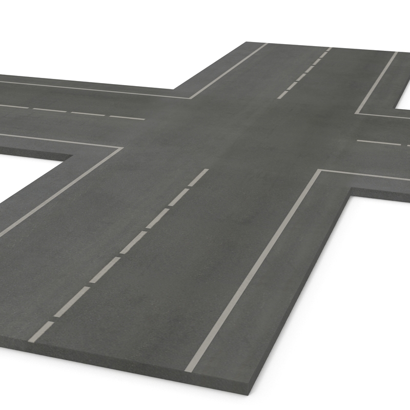 3d model road modeled