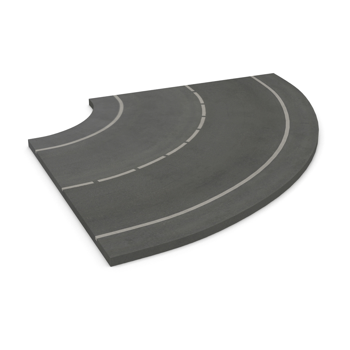 3d model road modeled
