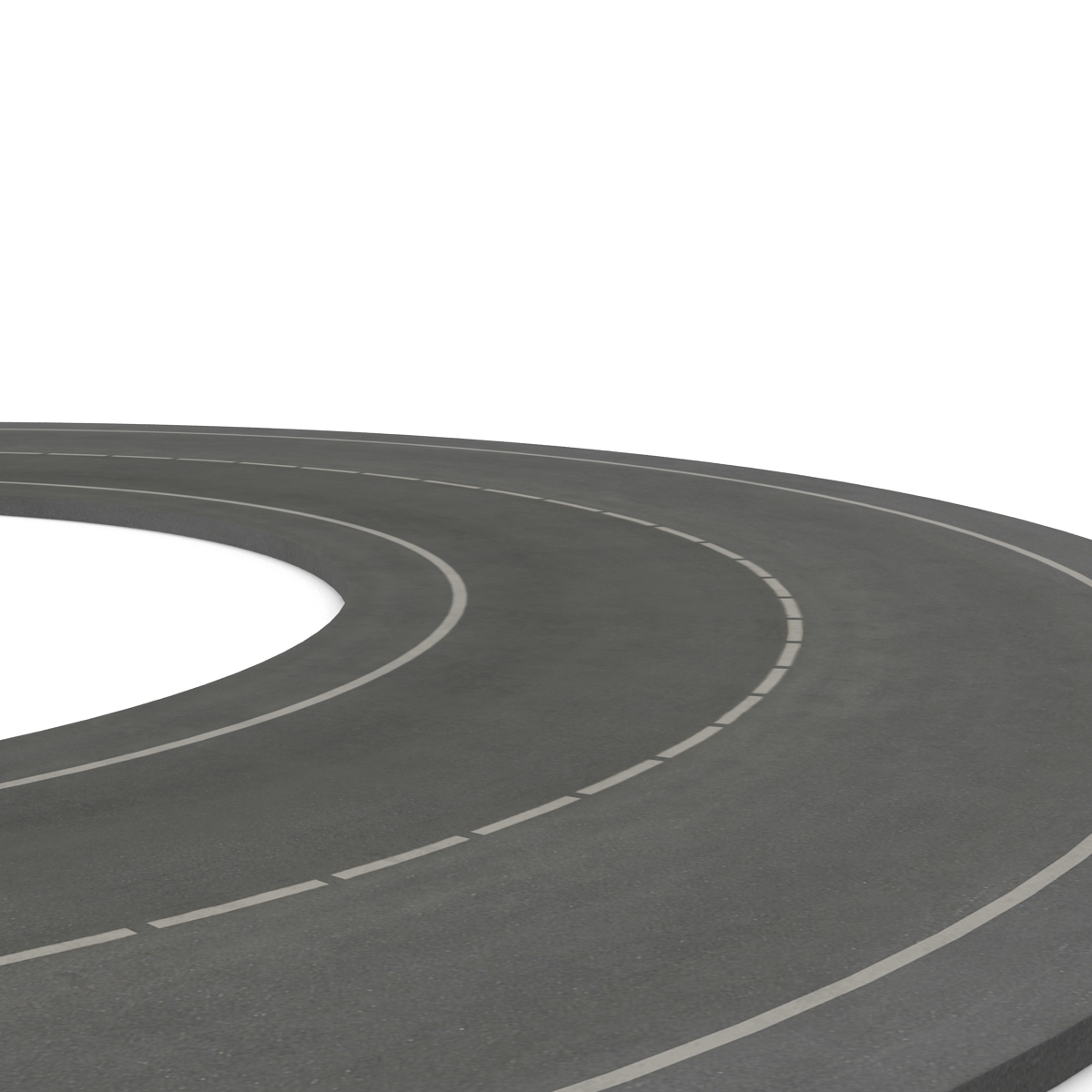 3d model road modeled