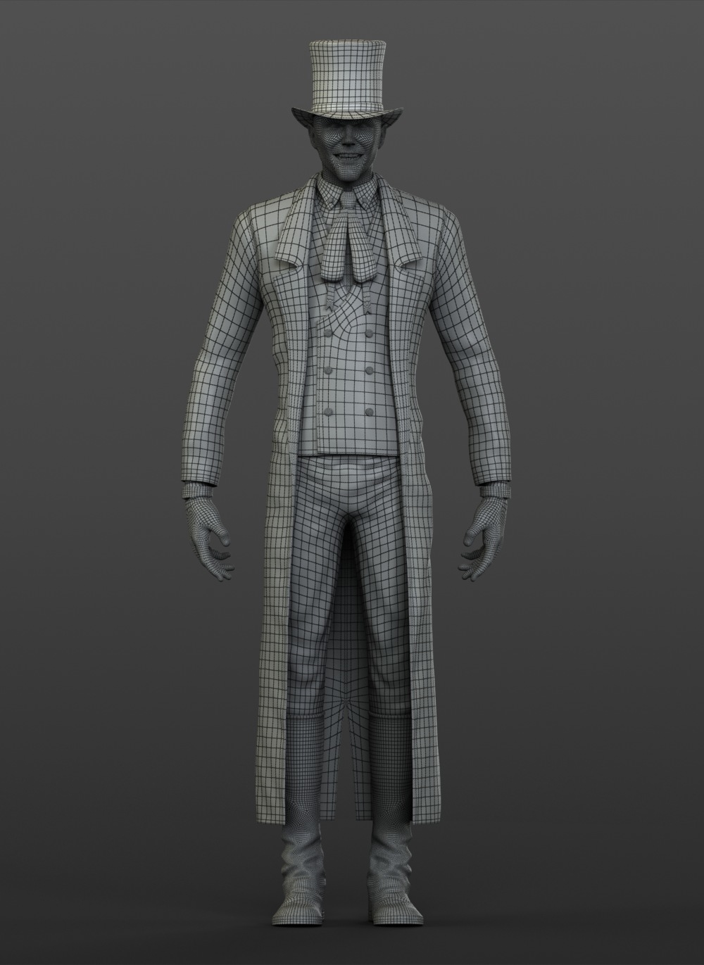 3d model victorian gothic vampire