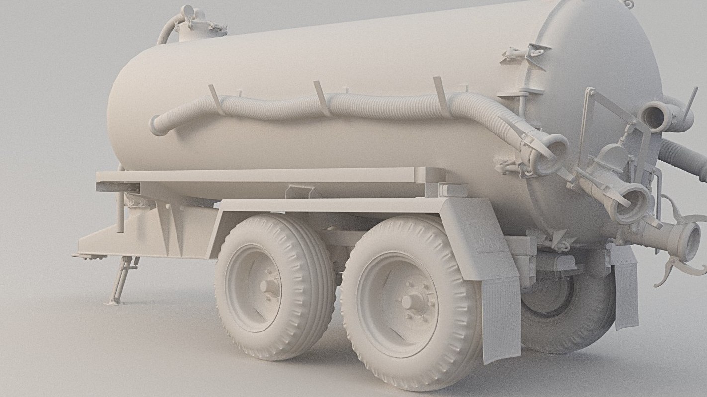 3D septic tanker 2 - TurboSquid 1525675