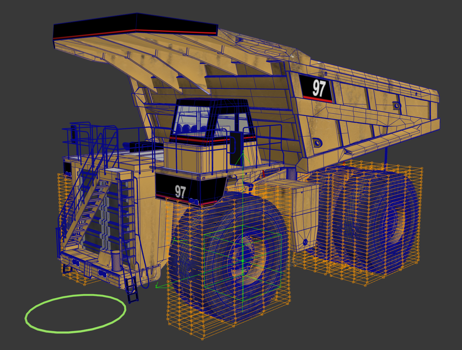 mining haul truck 3d model