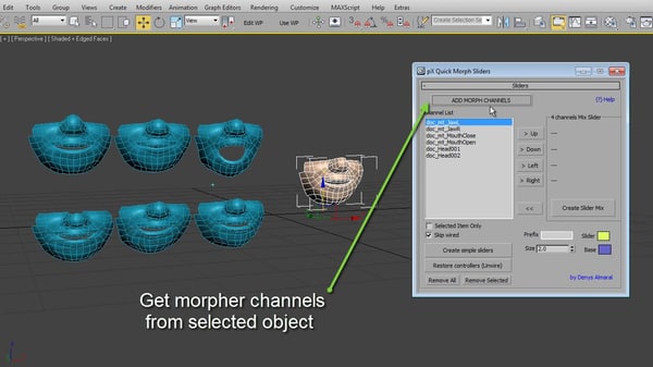 Scripts MaxScript quick morpher sliders