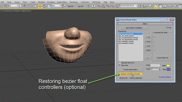 Scripts MaxScript quick morpher sliders
