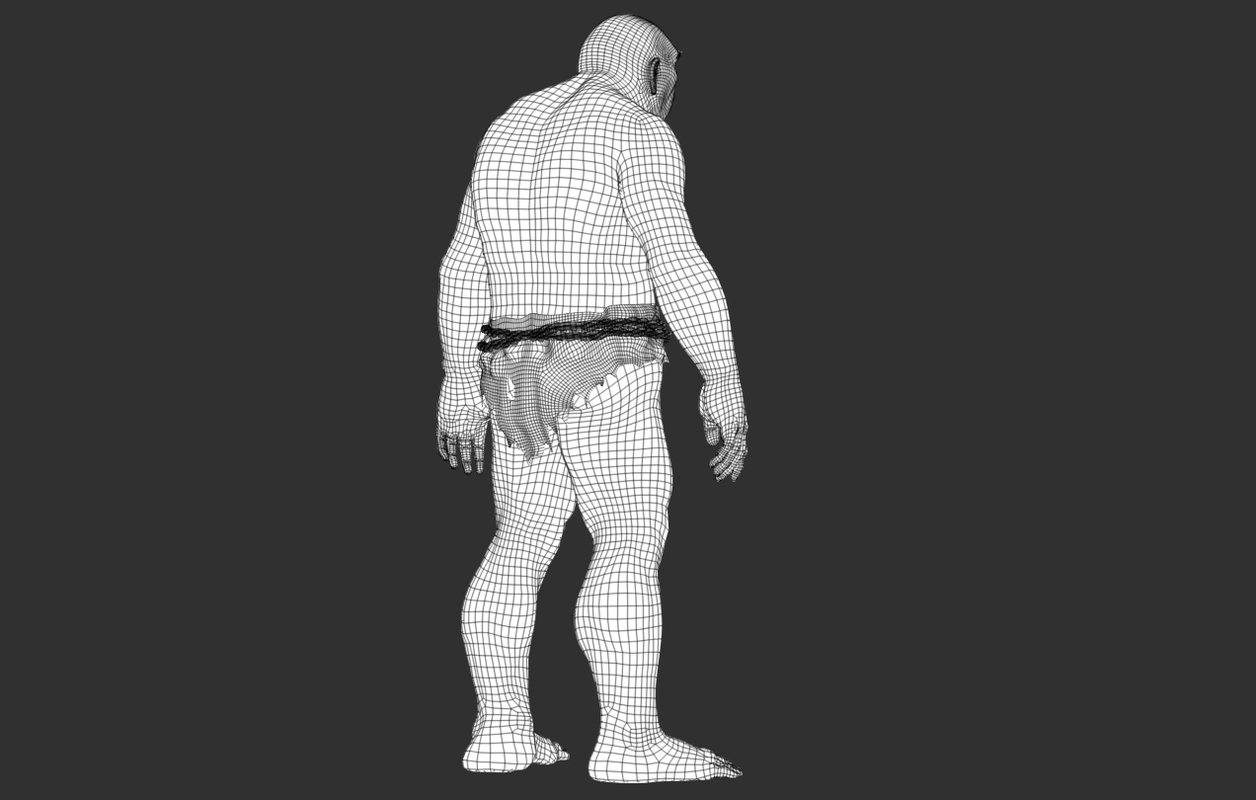 neanderthal reconstruction 3d max