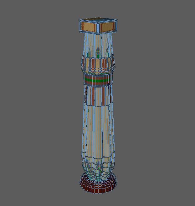 egyptian column egypt 3d model