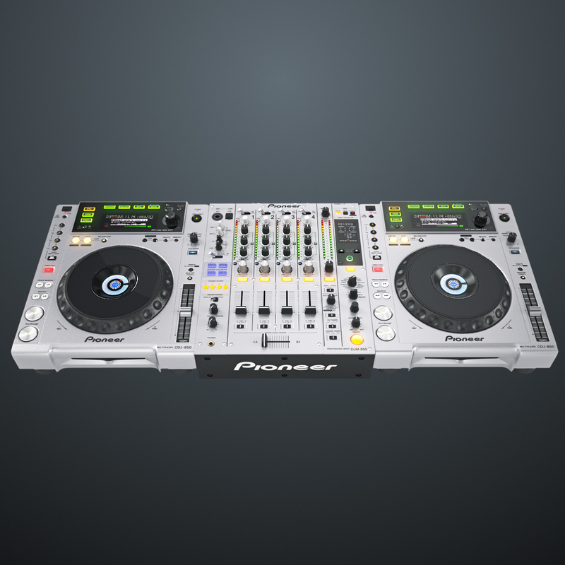 dj set pioneer 3d model