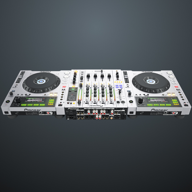 dj set pioneer 3d model