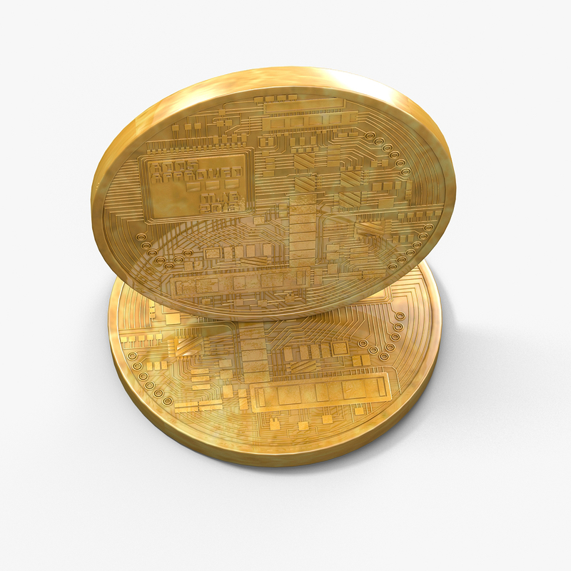 3d bitcoin coin model