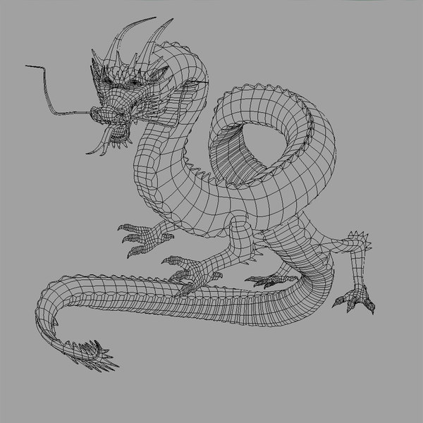 3d asian dragon