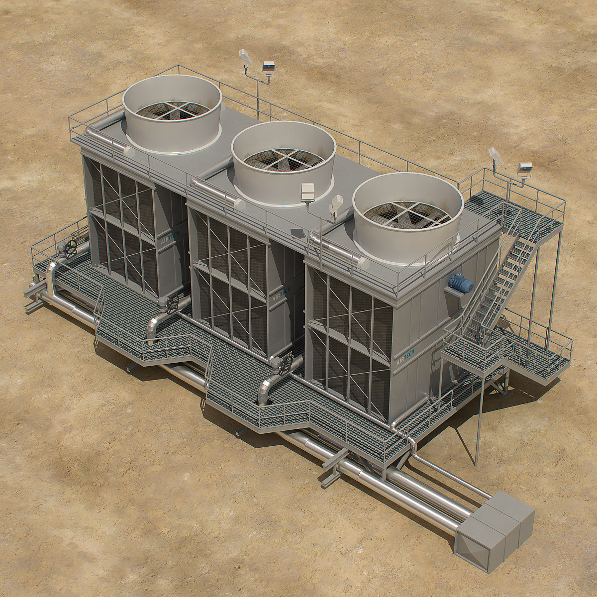 air roof unit 3d max