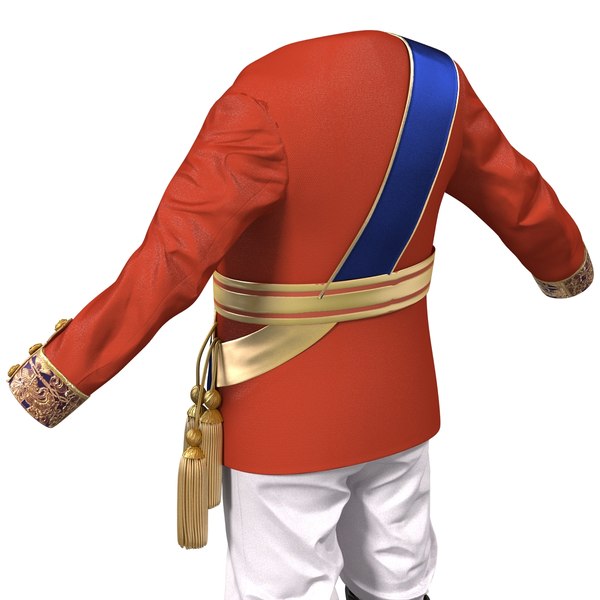 royal king costume 4 3d model
