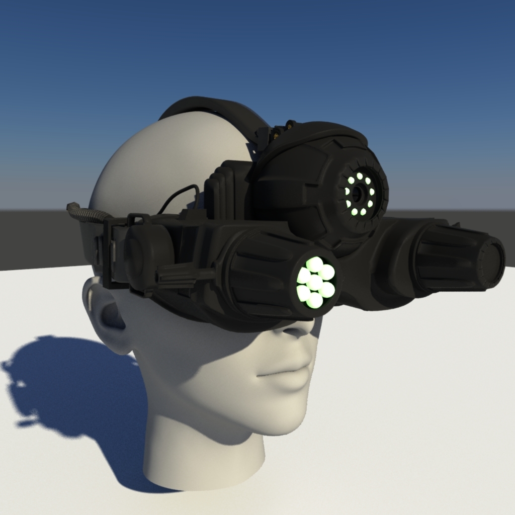 3d obj night vision goggles