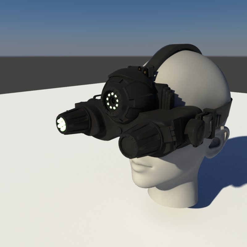 3d obj night vision goggles