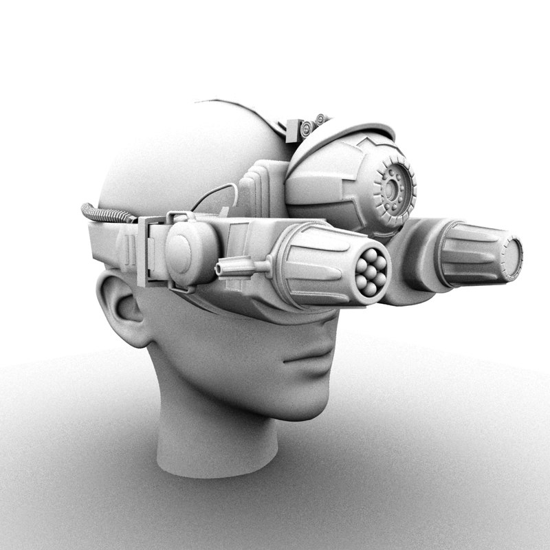 3d obj night vision goggles