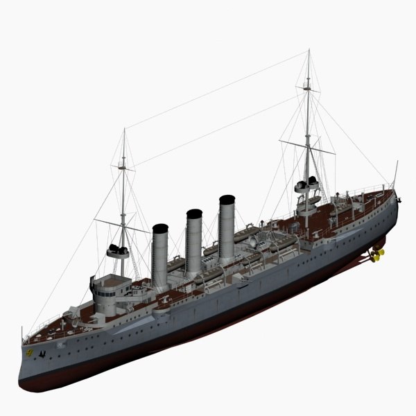 sms dresden cruiser imperial 3d max