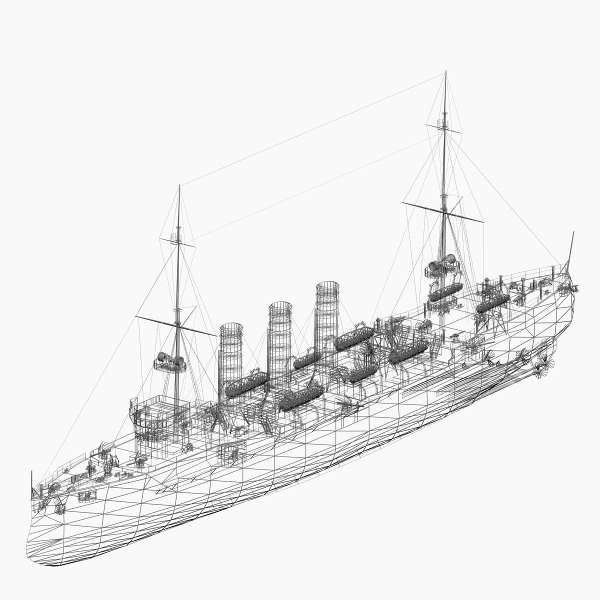 sms dresden cruiser imperial 3d max