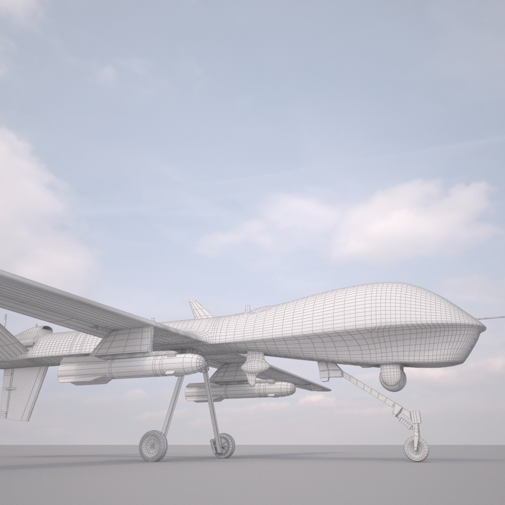 mq-9 predator 3d model