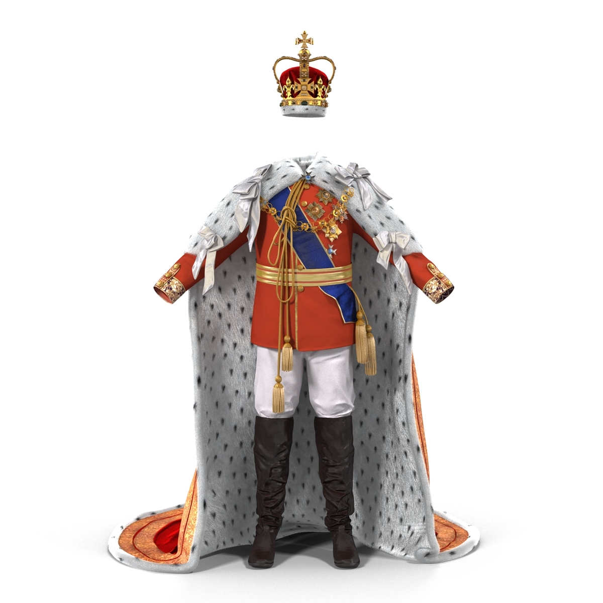 royal king costume fur max