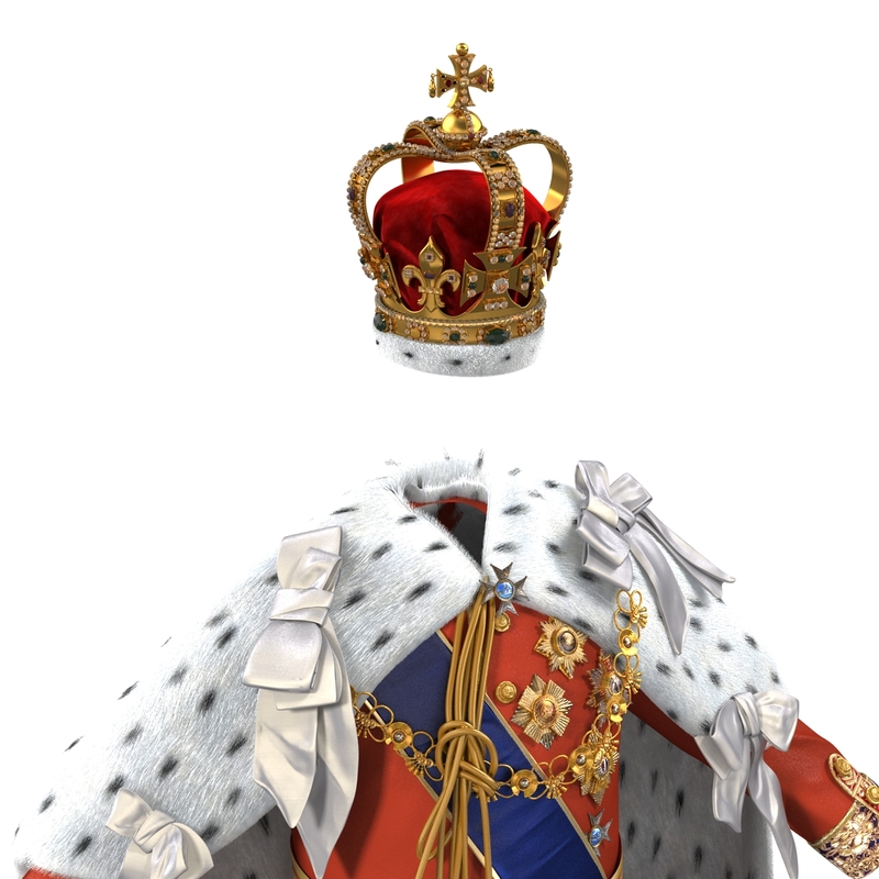 royal king costume fur max