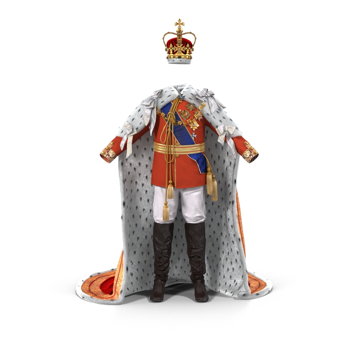 royal king costume fur max