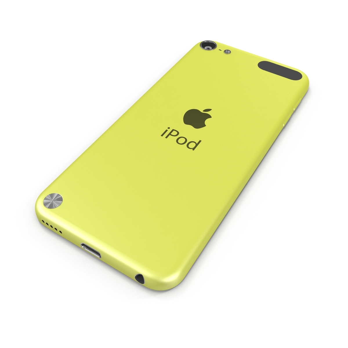 ipod touch yellow modeled 3d model