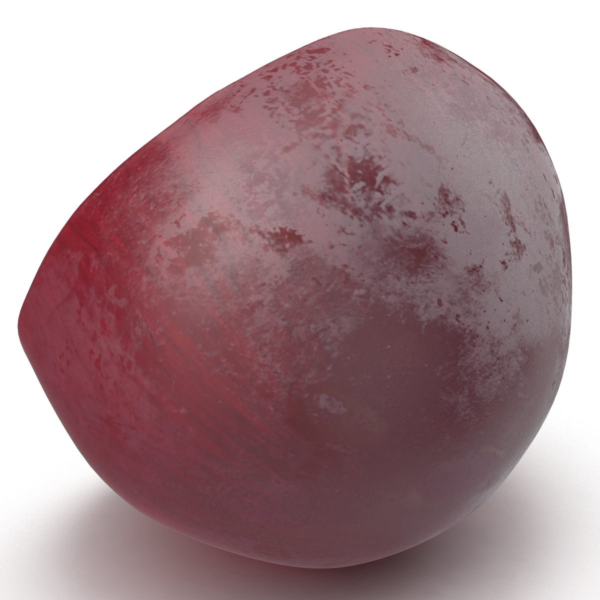 3d red grape cross section model