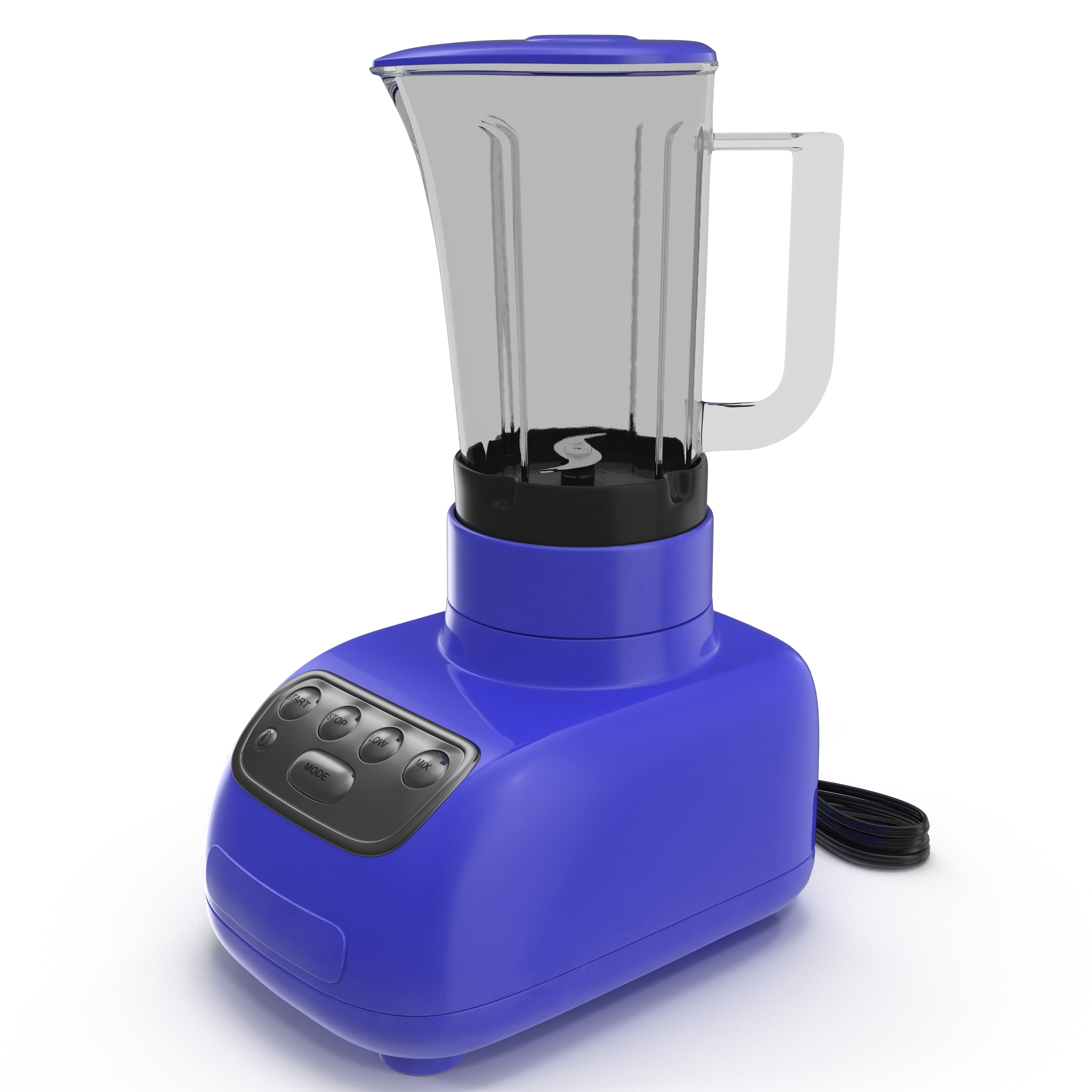 blender blue 3d model