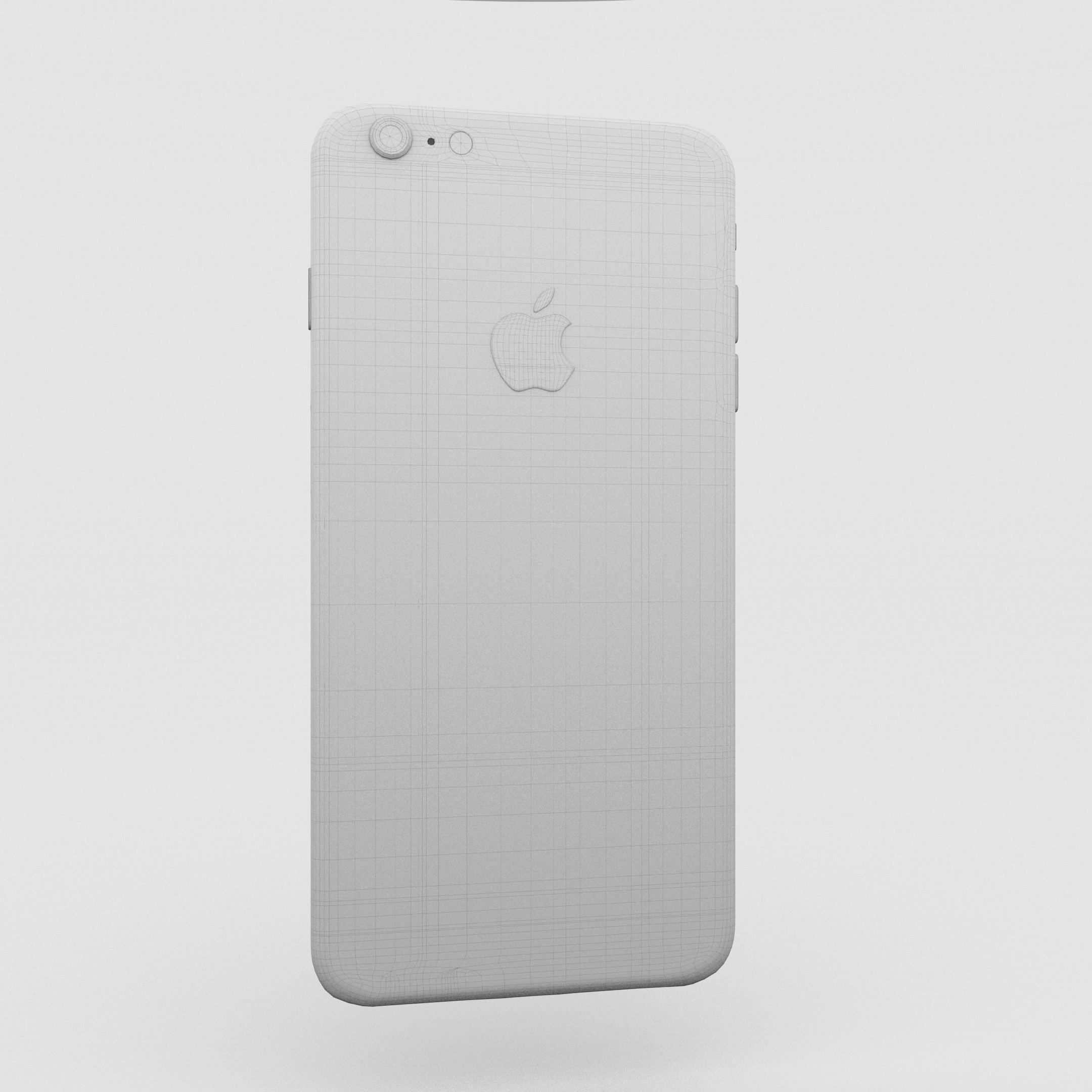 3d apple iphone 6 silver model
