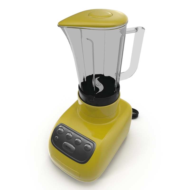 3d blender yellow modeled model