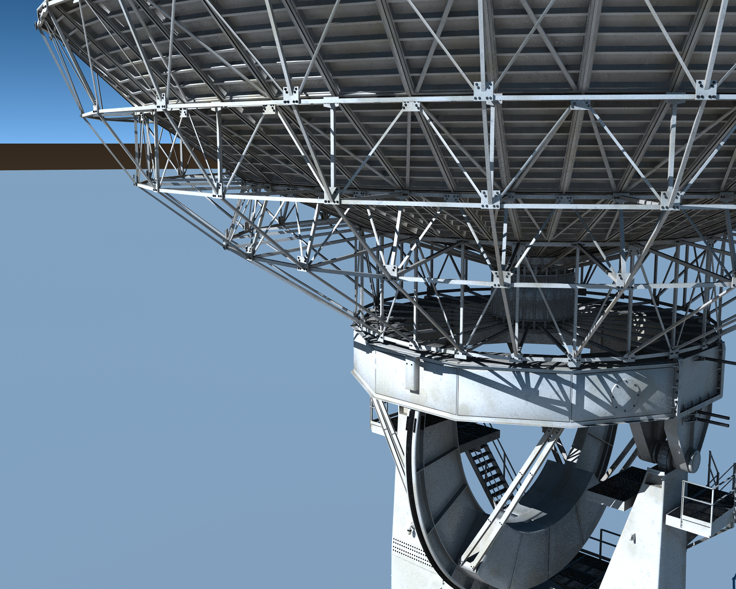 muos satellite dish 3d c4d