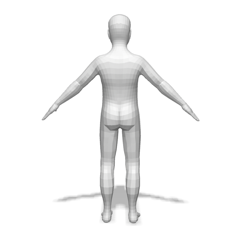 3d boy base body
