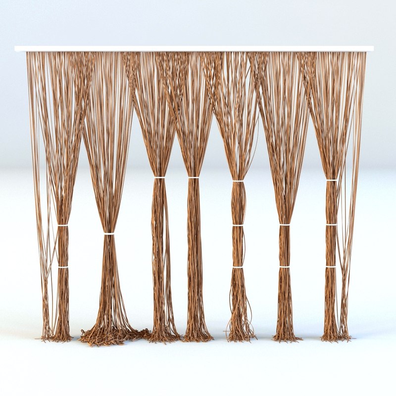 3d curtains rope