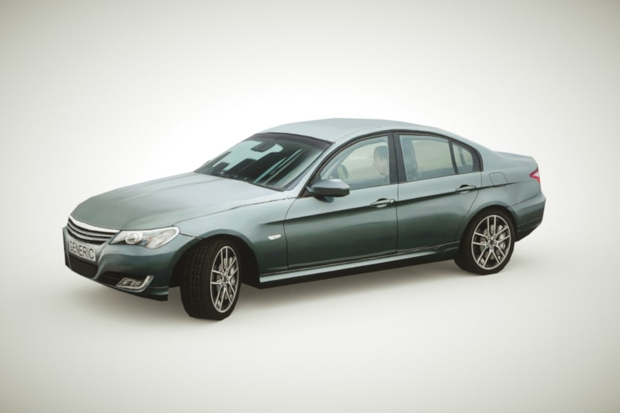 3d generic sedan