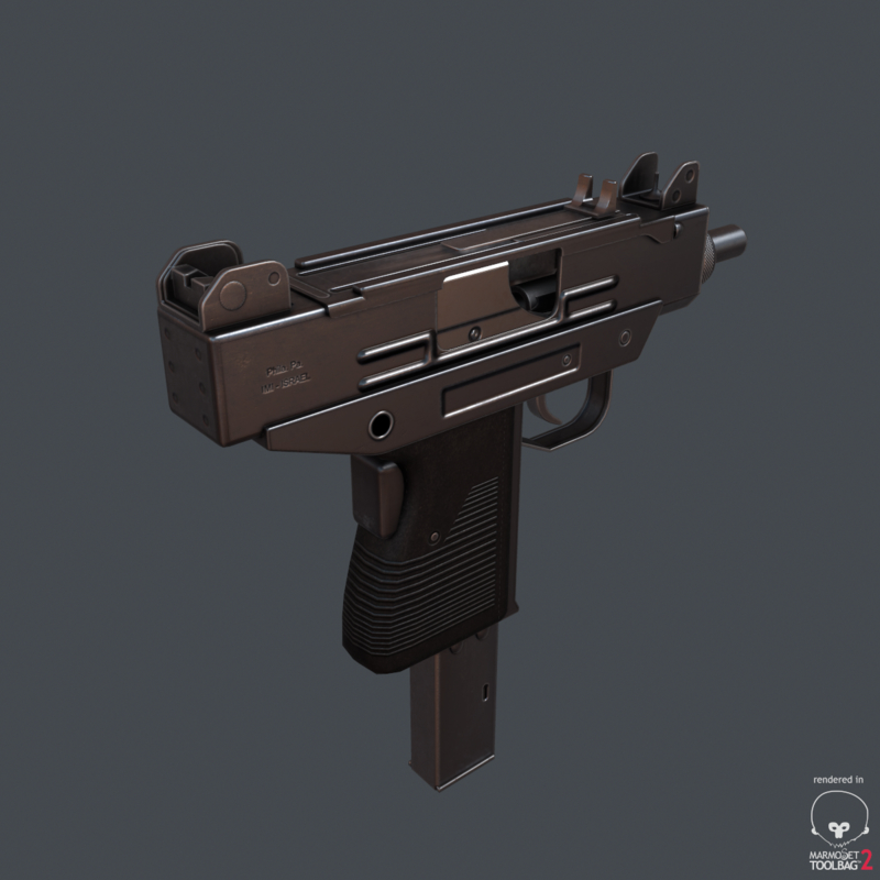 micro-uzi israeli compact 3d model